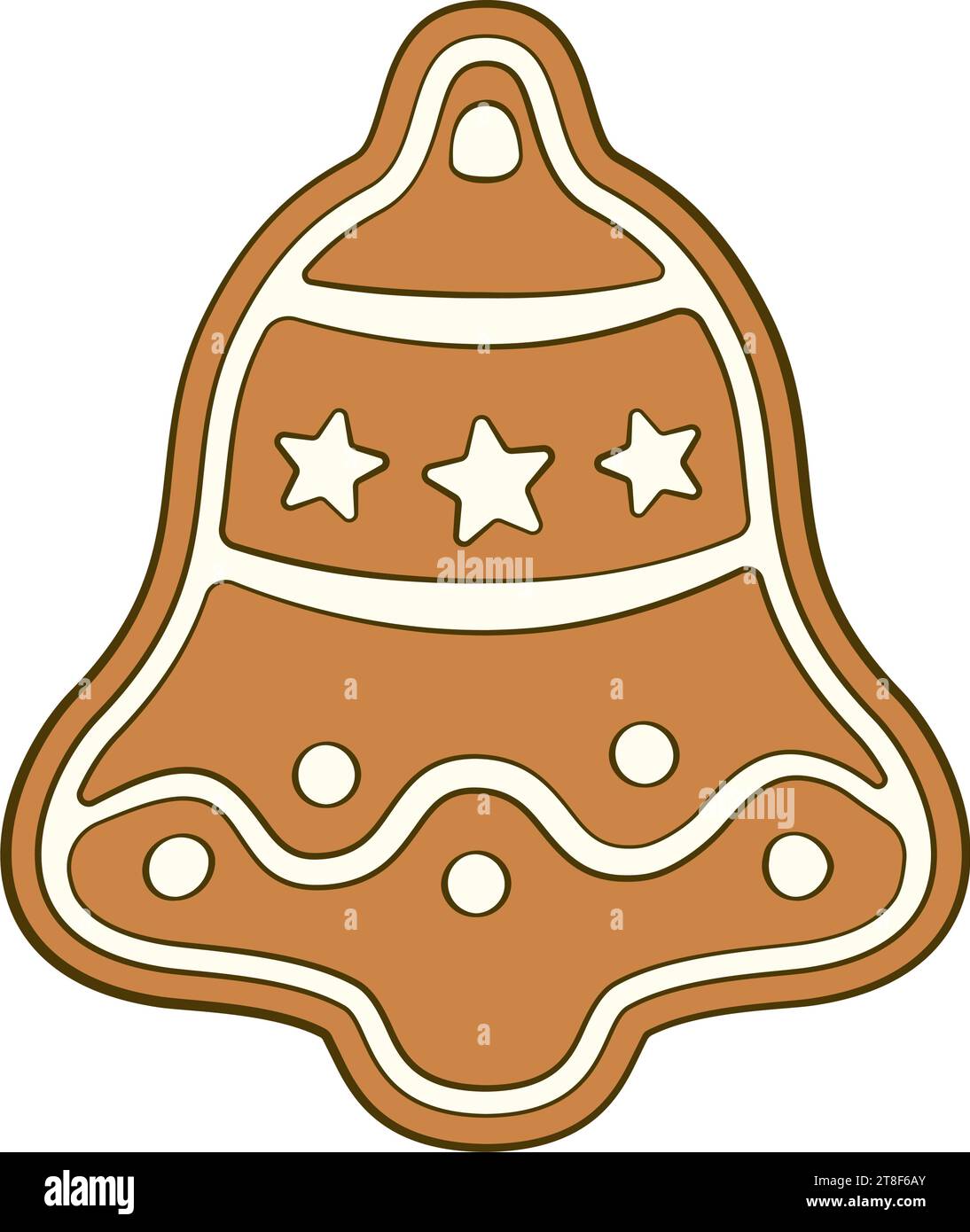 Gingerbread bell. Cartoon. Vector illustration Stock Vector Image & Art ...