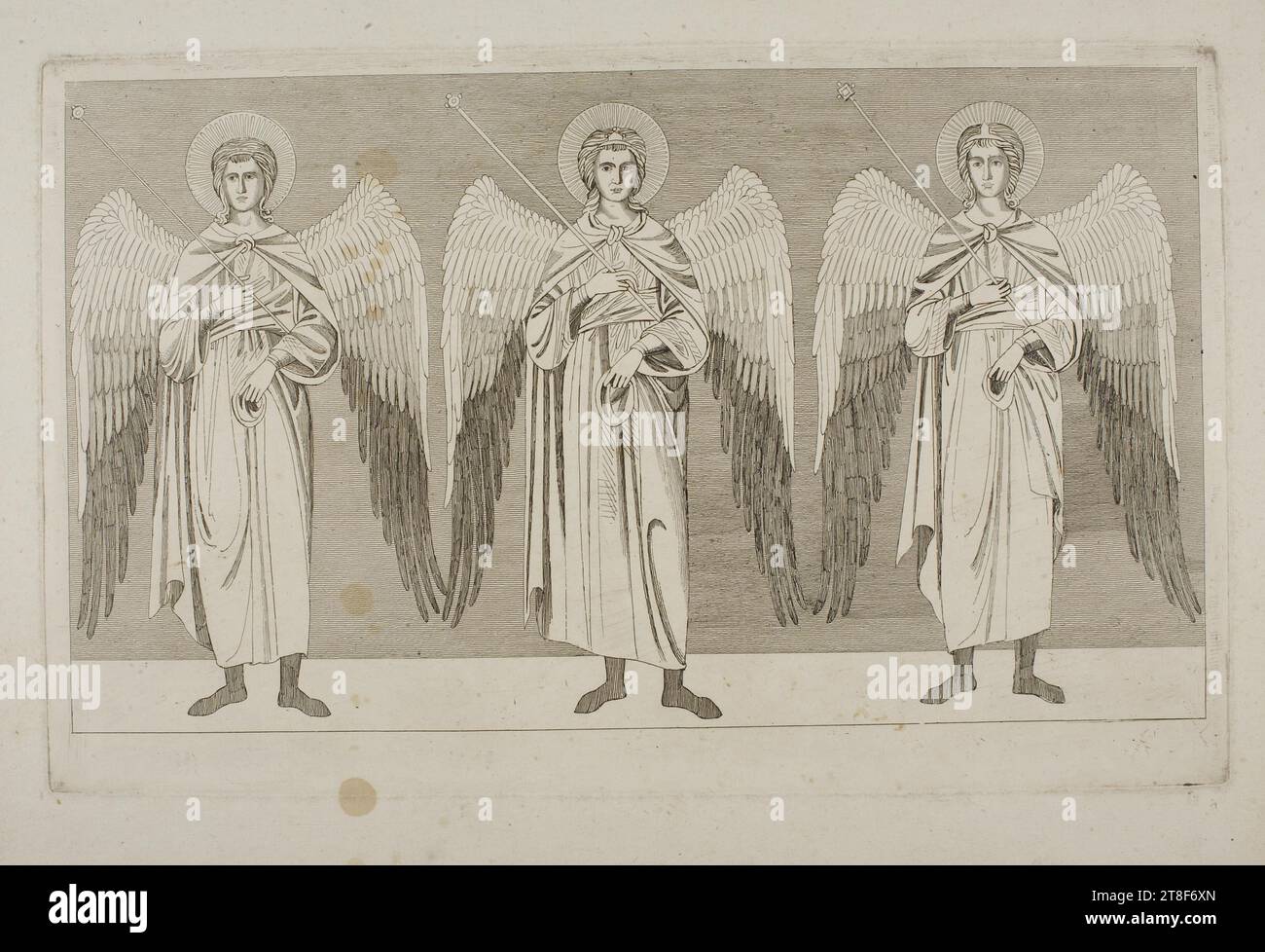 Three Angels, No later than 1900, Graphic Art, Etching, Paper, Color ...