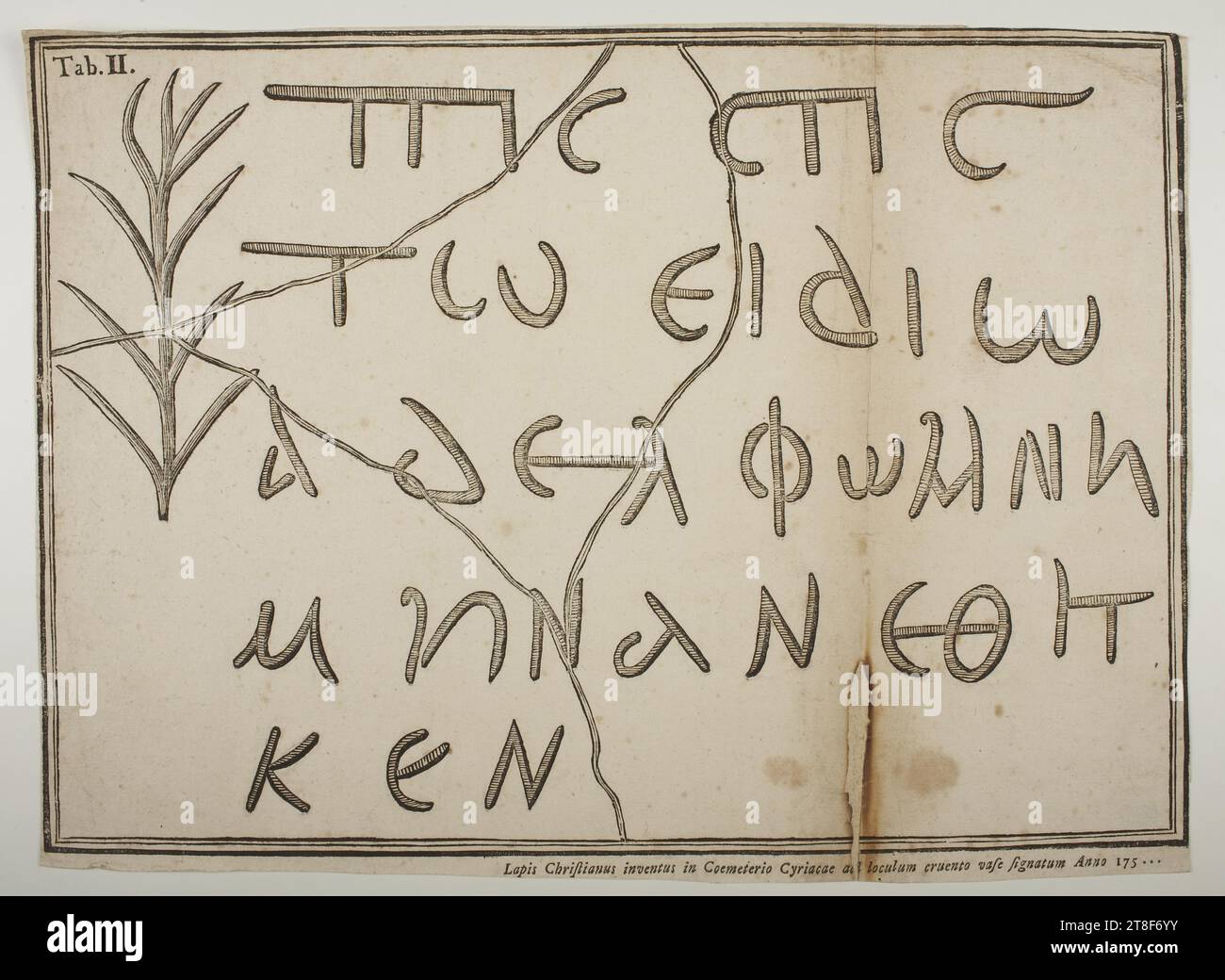 Coemeterio cyriacae ad loculum cruento ase signatum anno 175 hi-res ...