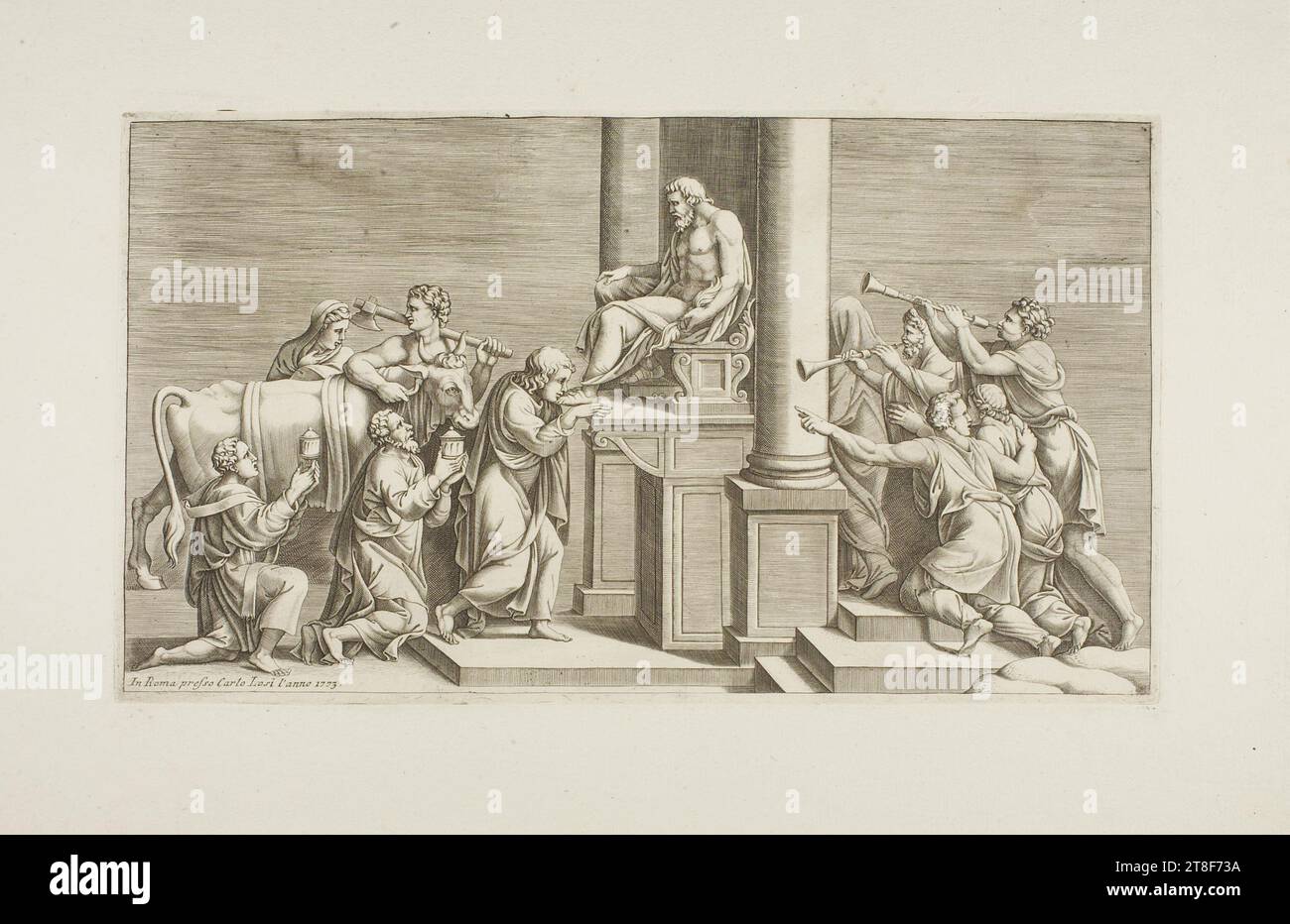 Offerings are made to a statue of Jupiter, Diana Mantuana, No later ...