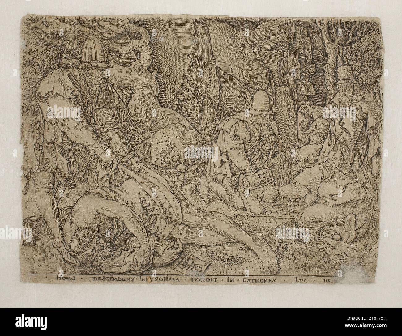 The Thiefs from the Parable about The Good Samaritan, 1554, Graphic Art ...
