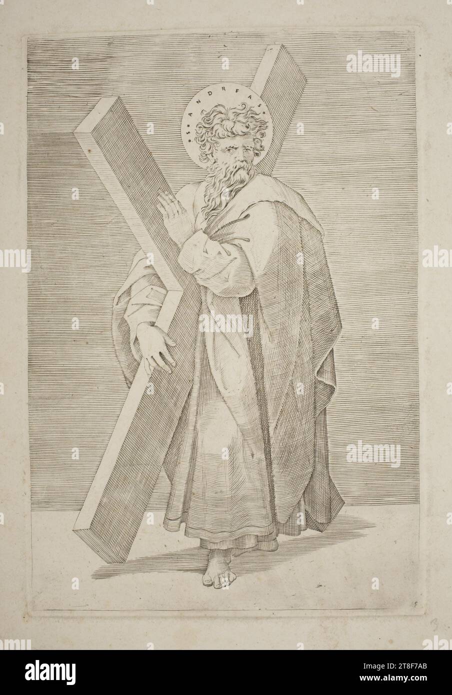 The Apostle Andrew, Marcantonio Raimondi, 1510 - 1520, Graphic Art ...