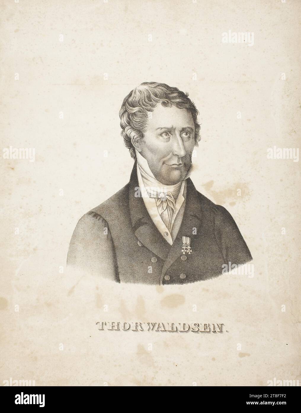 Portrait of Thorvaldsen, No earlier than 1820 - No later than 1900 ...