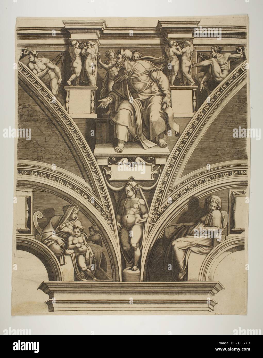 The Prophet Ezekiel, Giorgio Ghisi, 1540, Graphic Art, Copper Engraving ...