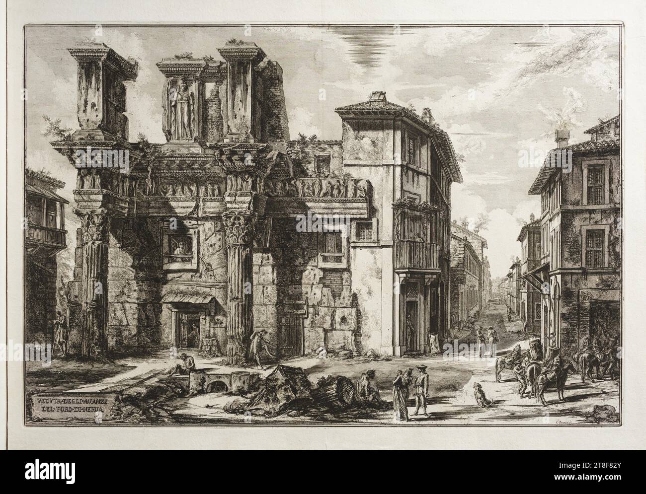 View of The Forum of Nerva also known as Forum Transitorium, Giovanni ...