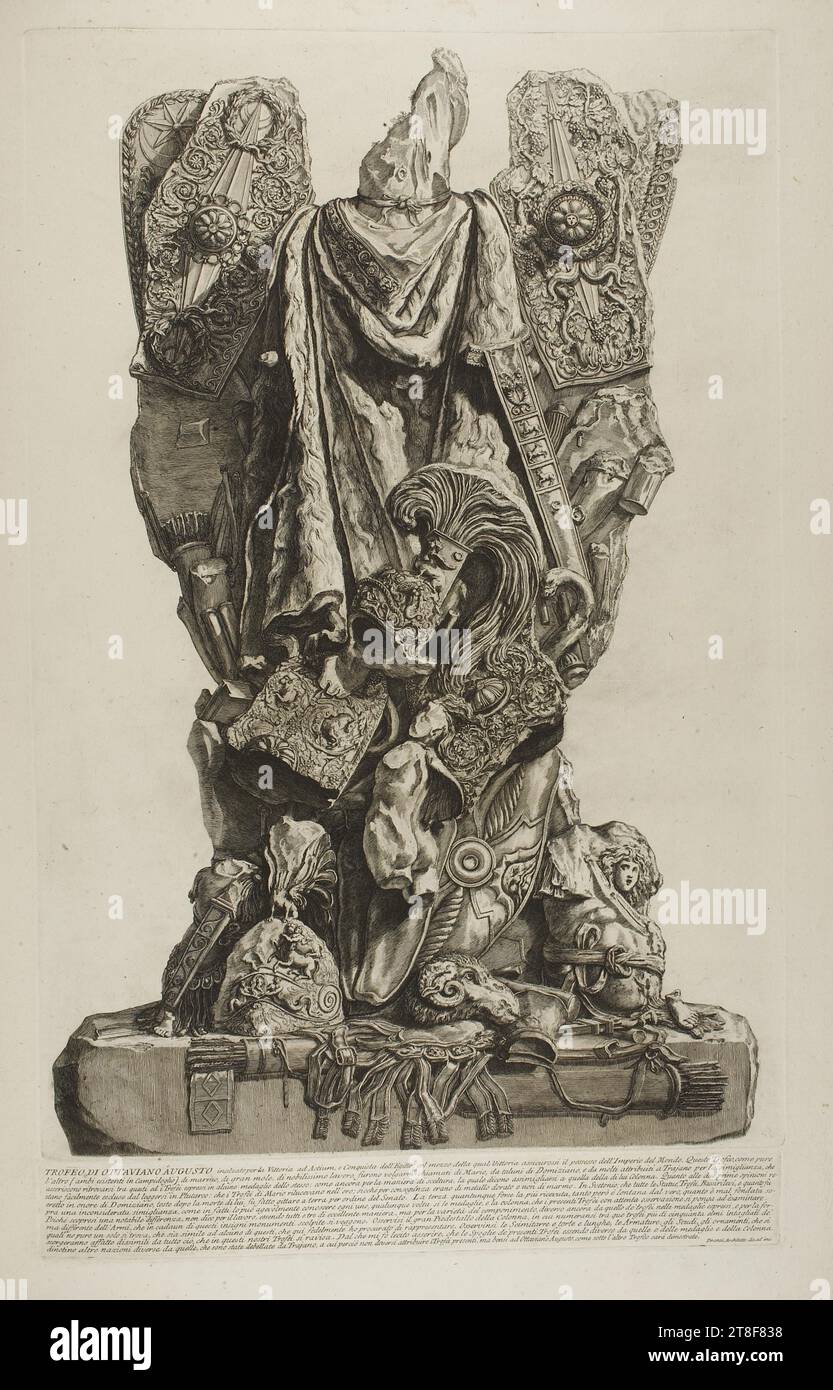 Trofeo di ottaviano Augusto, back view, Giovanni Battista Piranesi, Ca ...