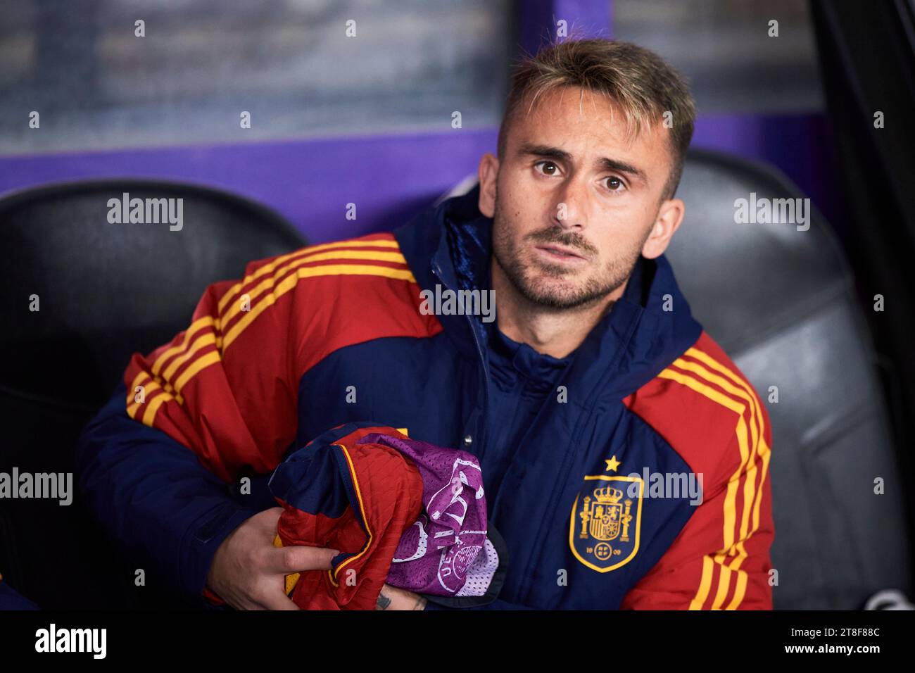 Aleix Garcia of Spain looks on during the UEFA Euro 2024 Qualifying ...