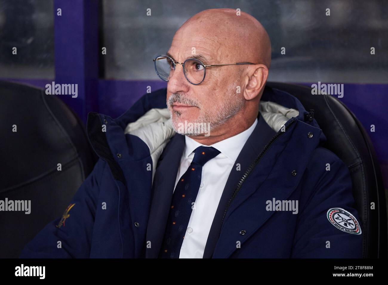 Spain head coach Luis de la Fuente looks on during the UEFA Euro 2024 ...