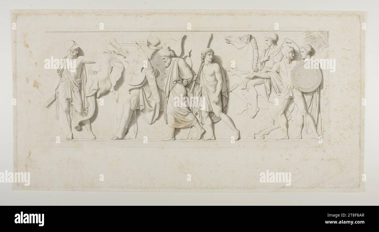 Young Greek Warrior Shows Thorvaldsen the Elephant Passing by with ...