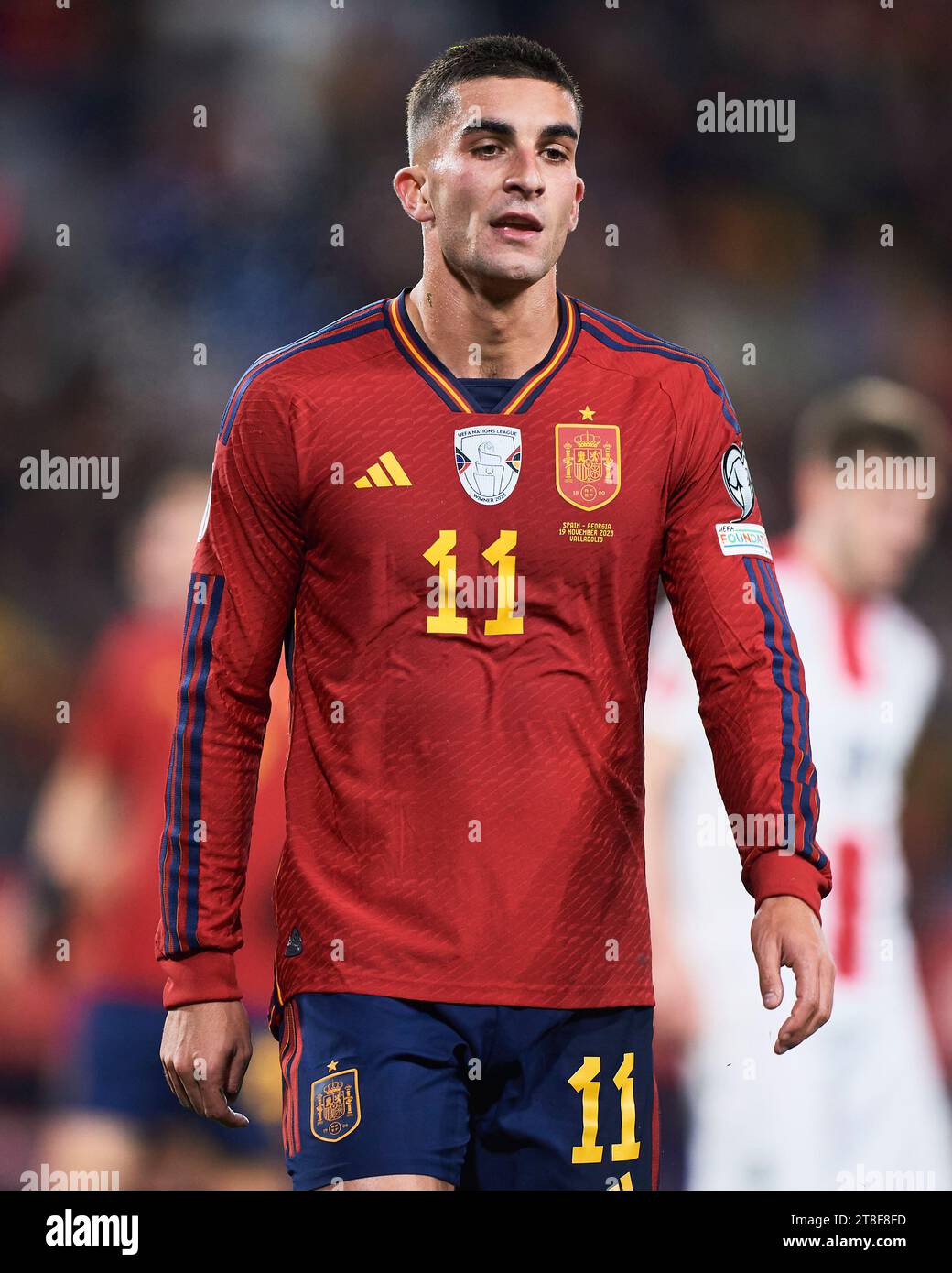 Ferran Torres of Spain in action during the UEFA Euro 2024 Qualifying ...