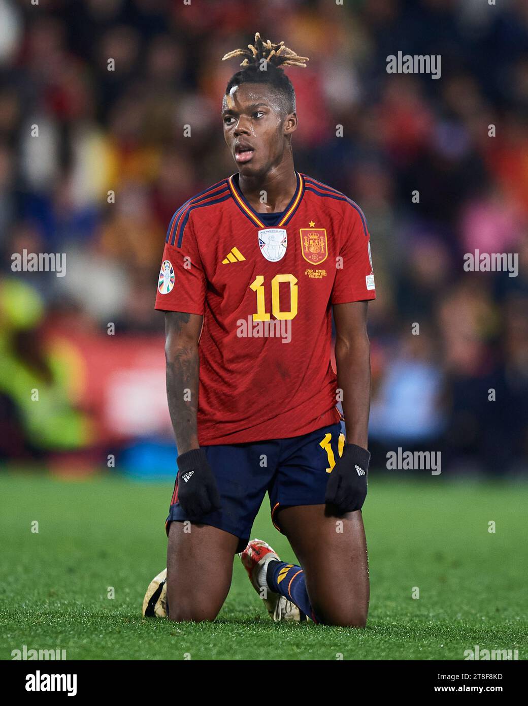 Nico Williams of Spain in action during the UEFA Euro 2024 Qualifying ...