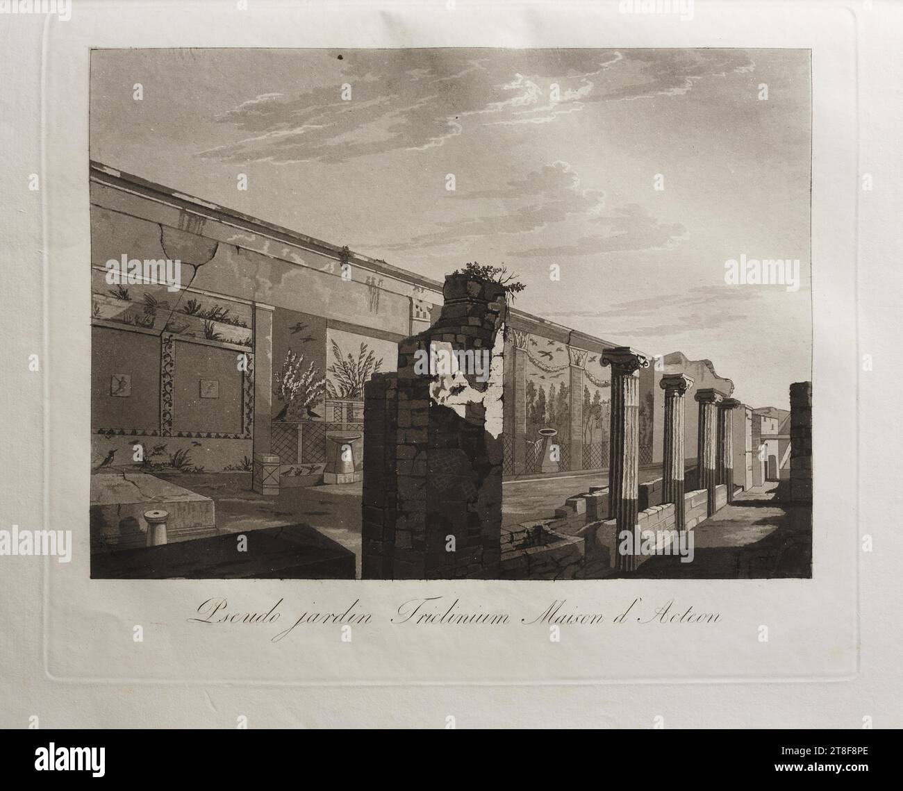 Pseudo garden triclinium house hi-res stock photography and images - Alamy