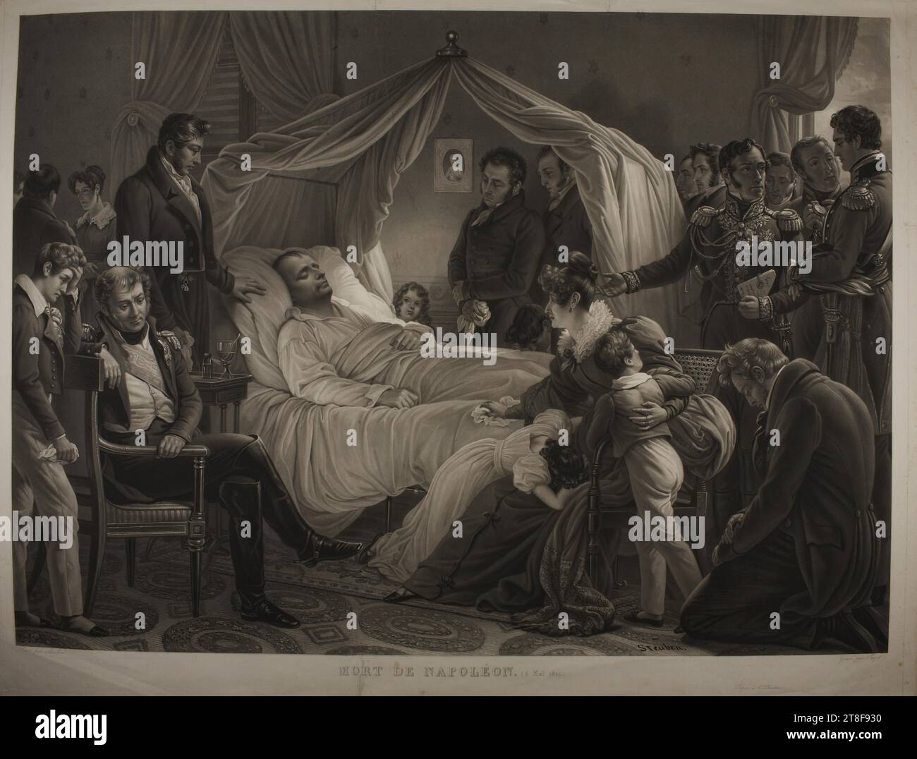 The Death of Napoleon in St. Helena, Jean-Pierre-Marie Jazet, Ca. 1843 ...