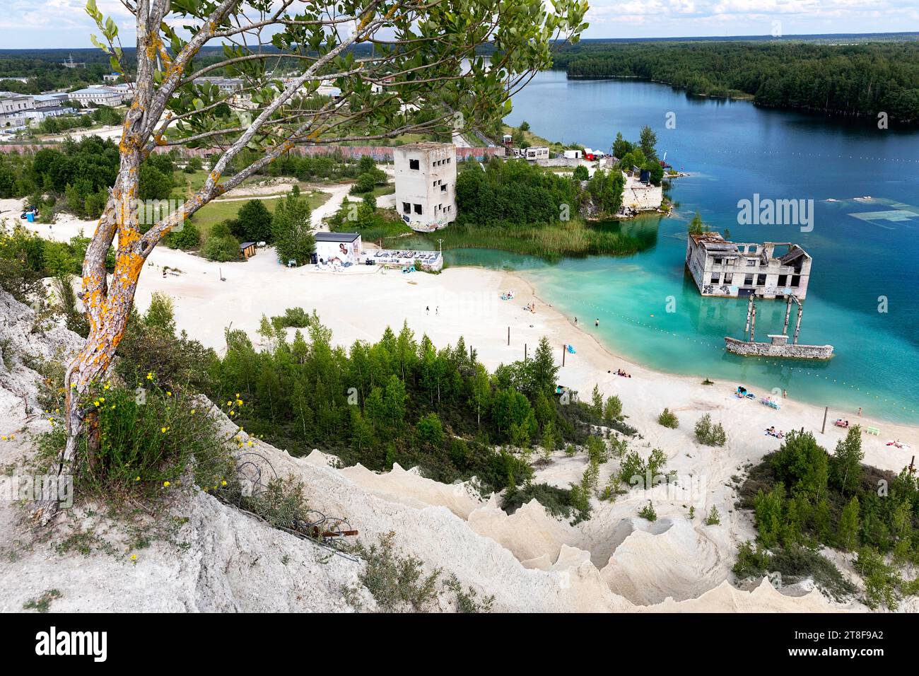 Scenic Rummu quarry, former prison that was transformed to a place for ...