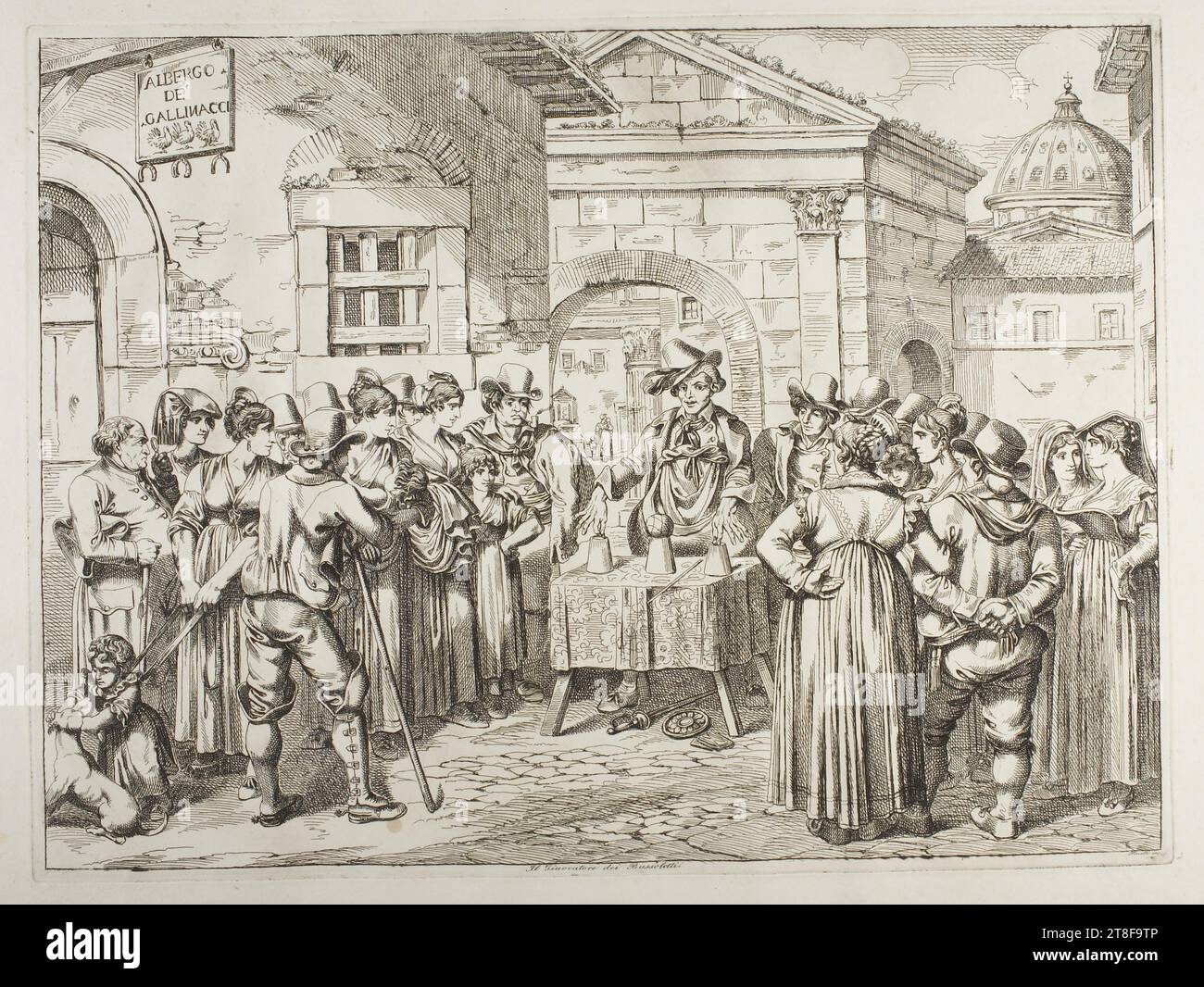 The Conjurer, Achille Pinelli, 1809-1841, No earlier than 1820, Graphic ...