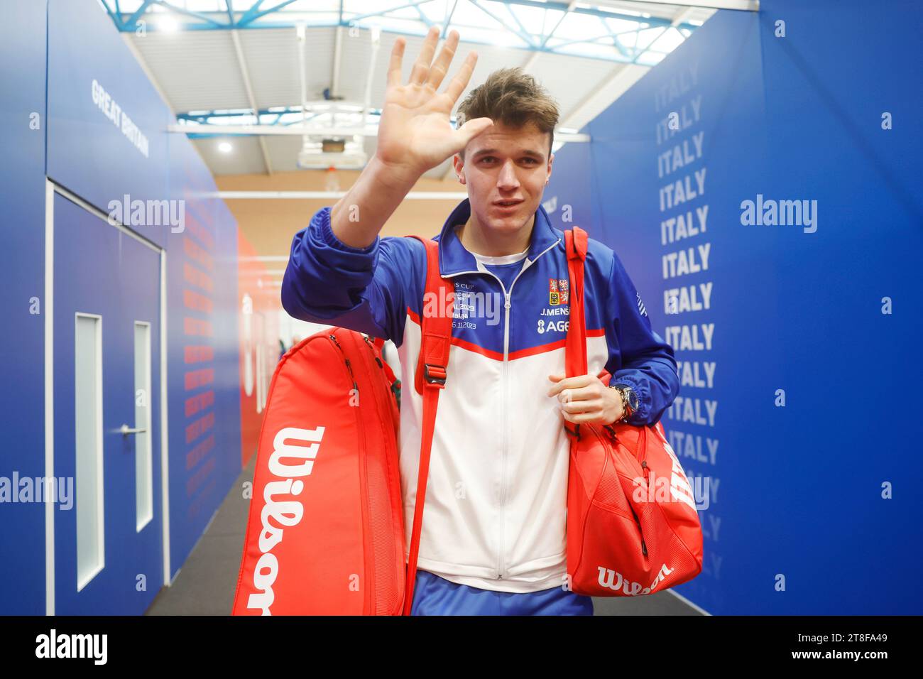 Jakub Mensik of Czech Republic before the final group matches of the ...