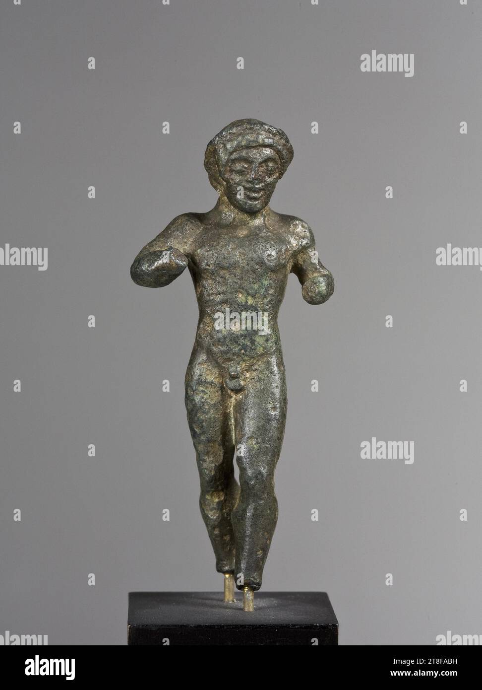 Statuette of an athlete, Ca. 500 BC, Sculpture, Statuette, Cast, Height ...