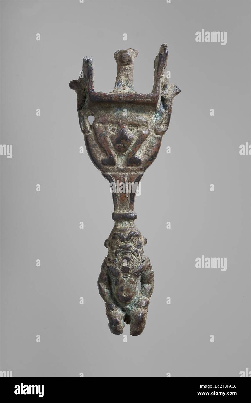 Sistrum with handle in the shape of Bes and a Hathor head, No earlier ...