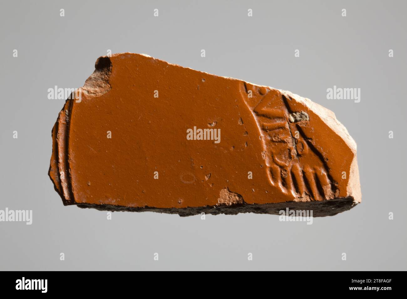 Vessel with foot-shaped name stamp, Ca. 50, Container, Vessel, Terra ...