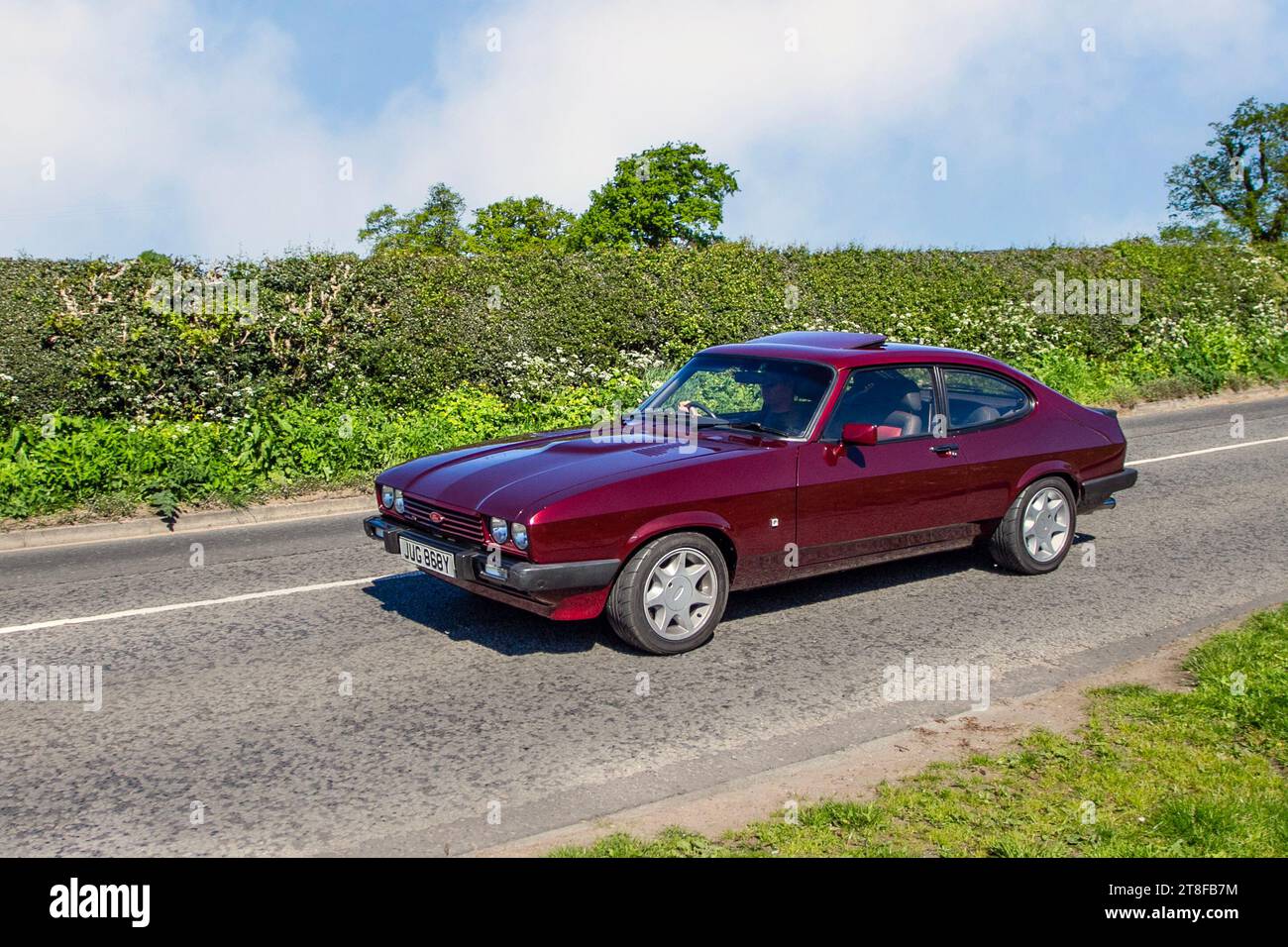 1982 80s eighties Maroon Ford Capri Injection V6 Capri Mk III Car ...