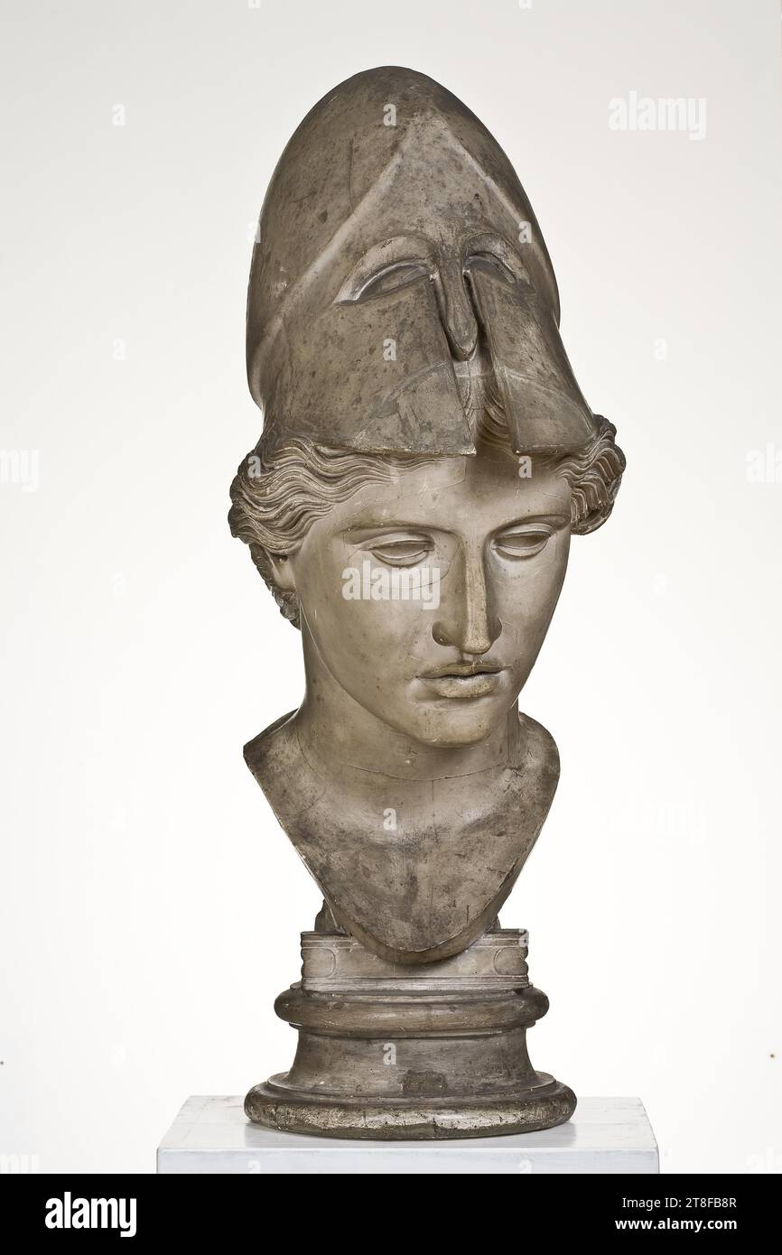 Athena Velletri, Ca. 400 BC, Sculpture, Head, Cast, Height 87.9 cm ...