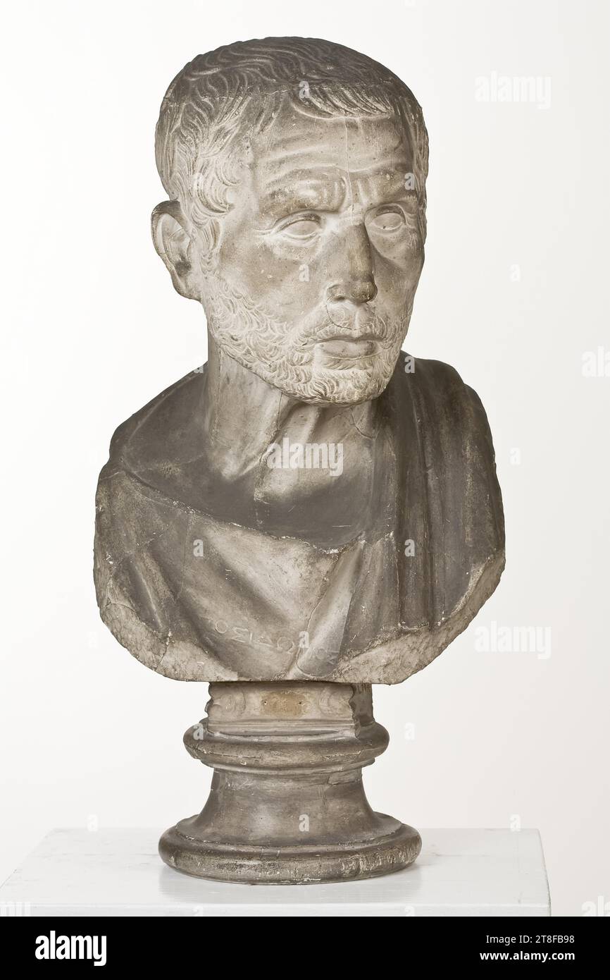 Posidonius, 100 BC - 1 BC, Sculpture, Bust, Cast, Height 62.5 cm ...