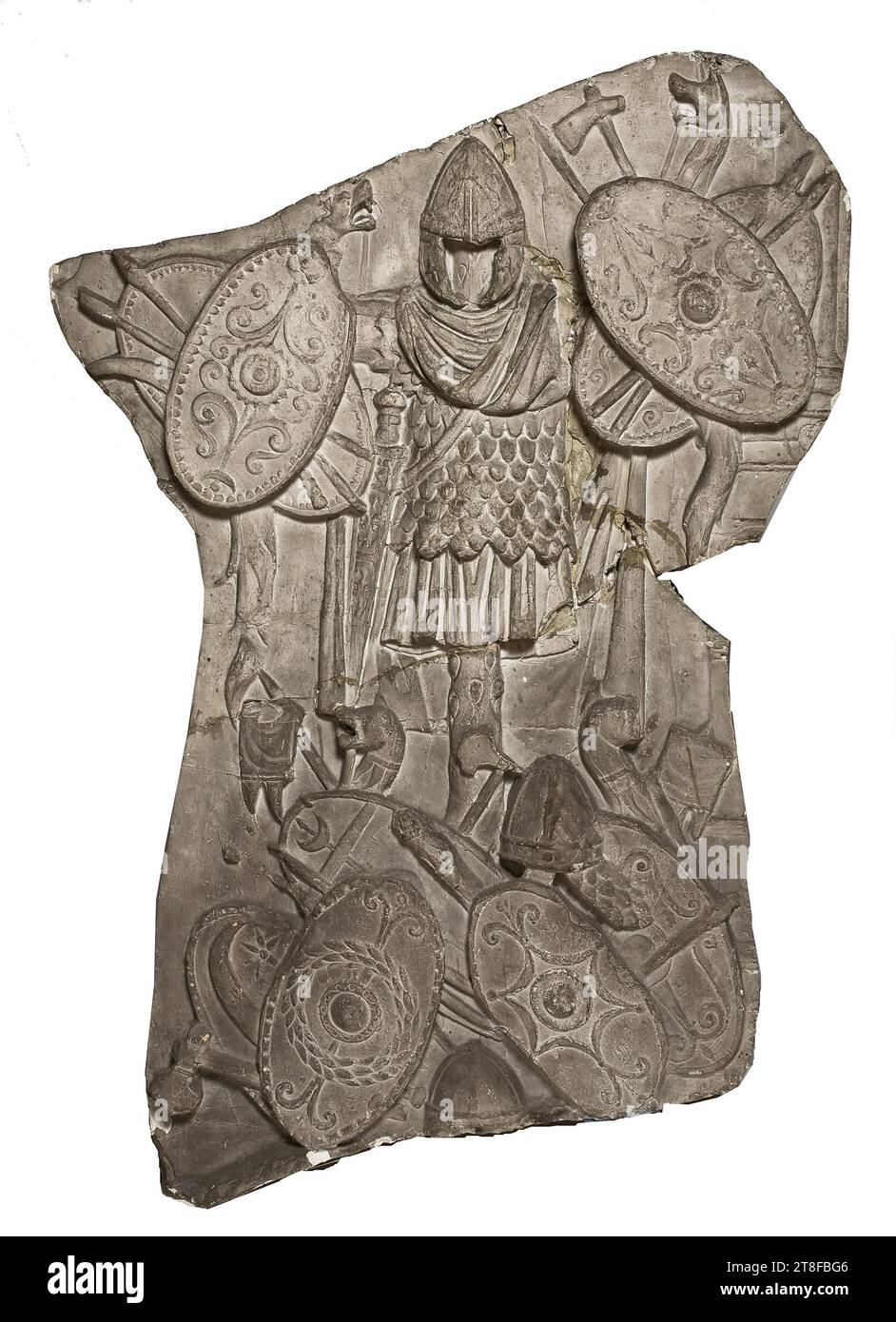 Relief with trophy of Dacian weapons, 113, Sculpture, Relief, Cast ...