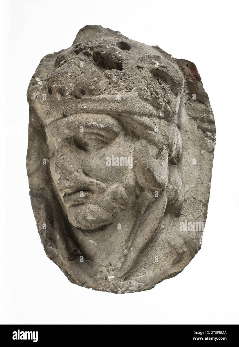 Head of a standard-bearer, 113, Sculpture, Relief, Cast, Height 15.2 cm ...