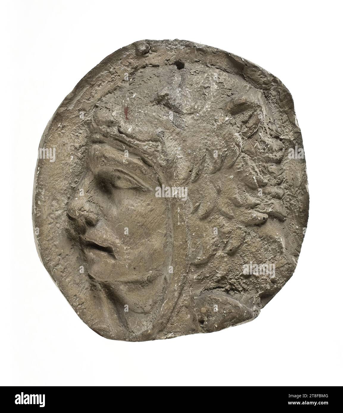 Head of a Roman standard-bearer, 113, Sculpture, Relief, Cast, Height ...