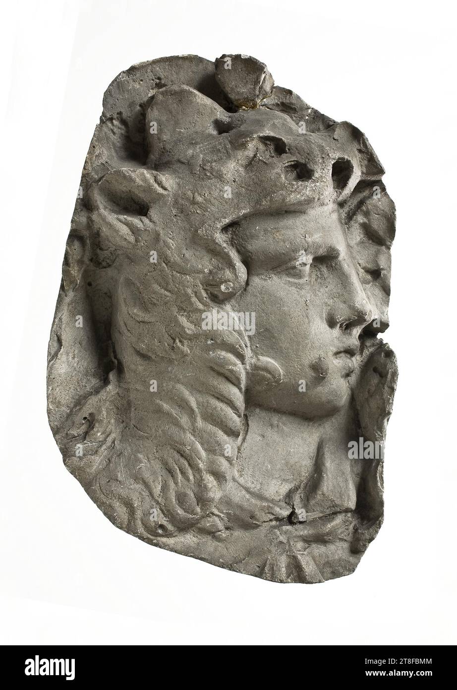Head of a standard-bearer, 113, Sculpture, Relief, Cast, Height 18.5 cm ...