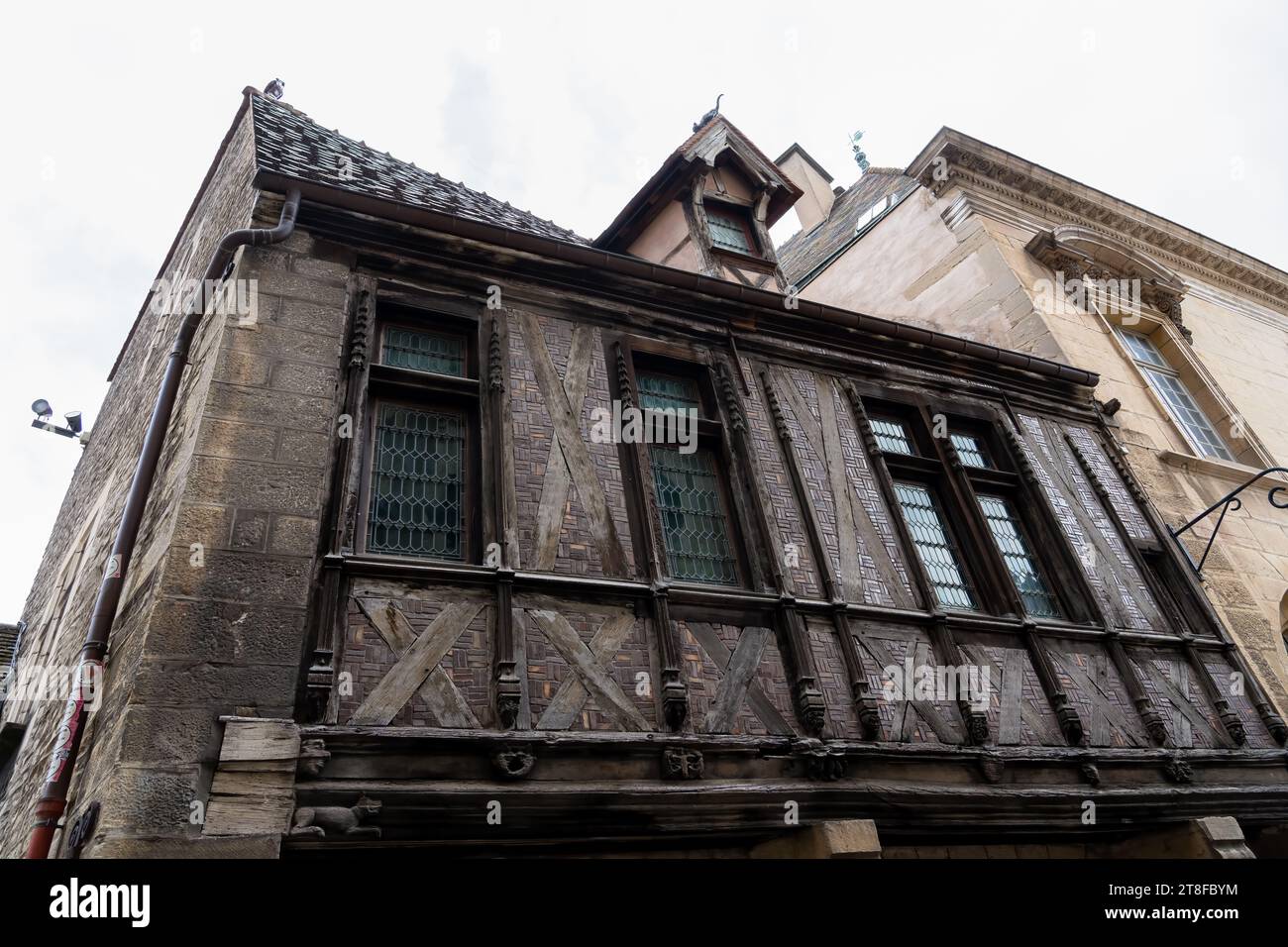 front facade of french building Stock Photo - Alamy