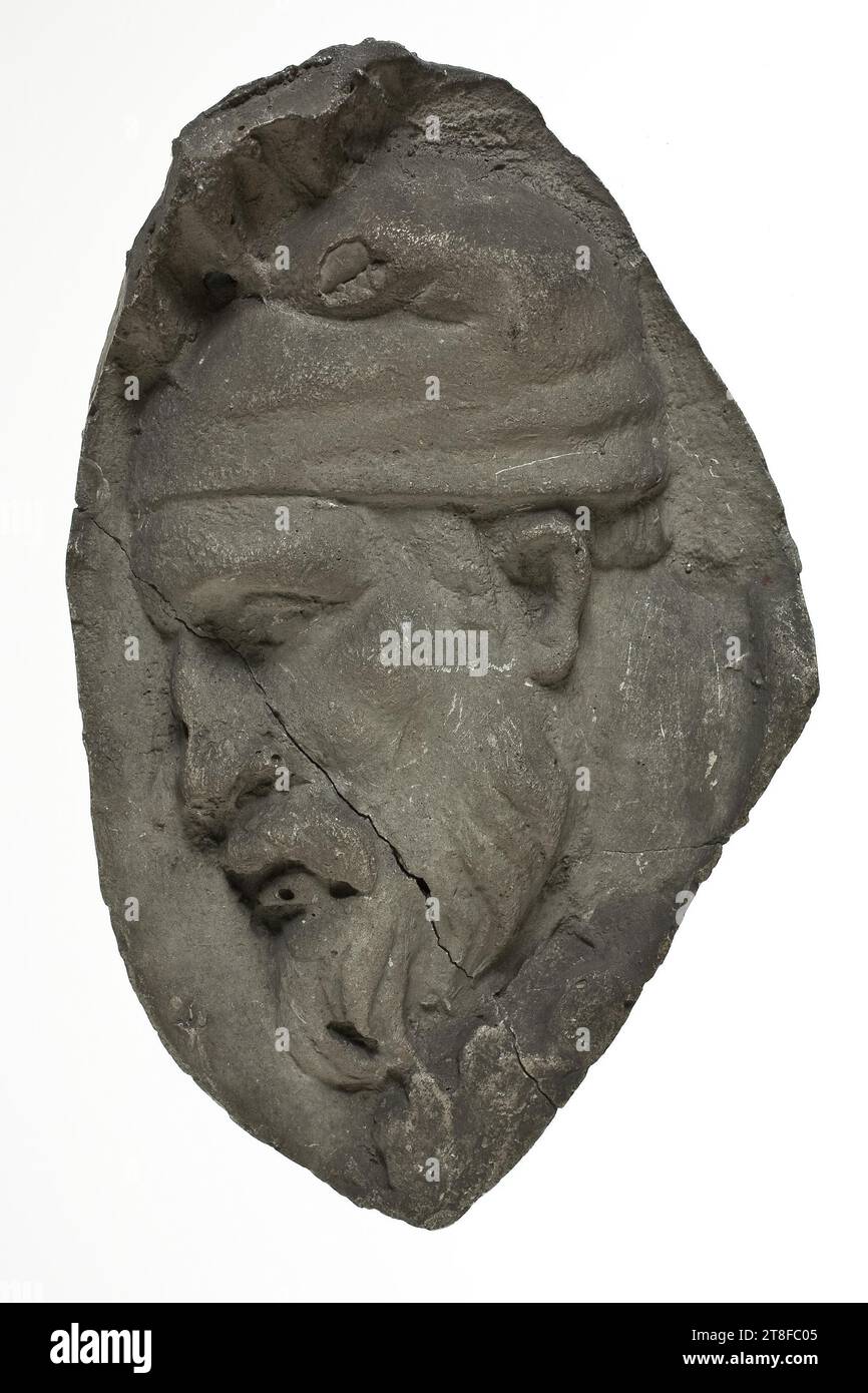 Heads of Dacian warriors wearing caps, 113, Cast, Sculpture, Roman ...