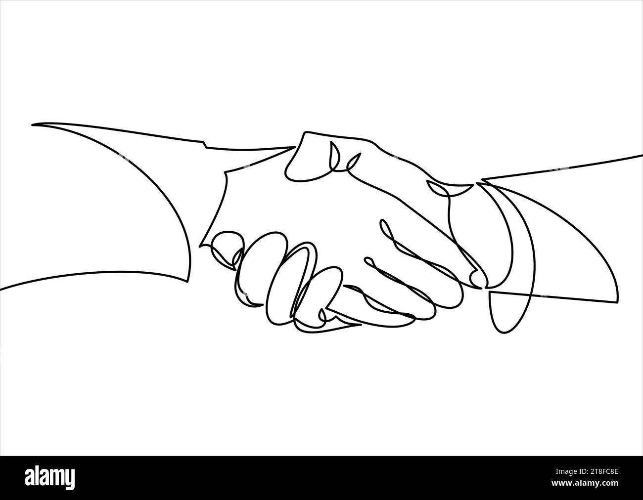 Teamwork concept partnership symbol Black and White Stock Photos ...
