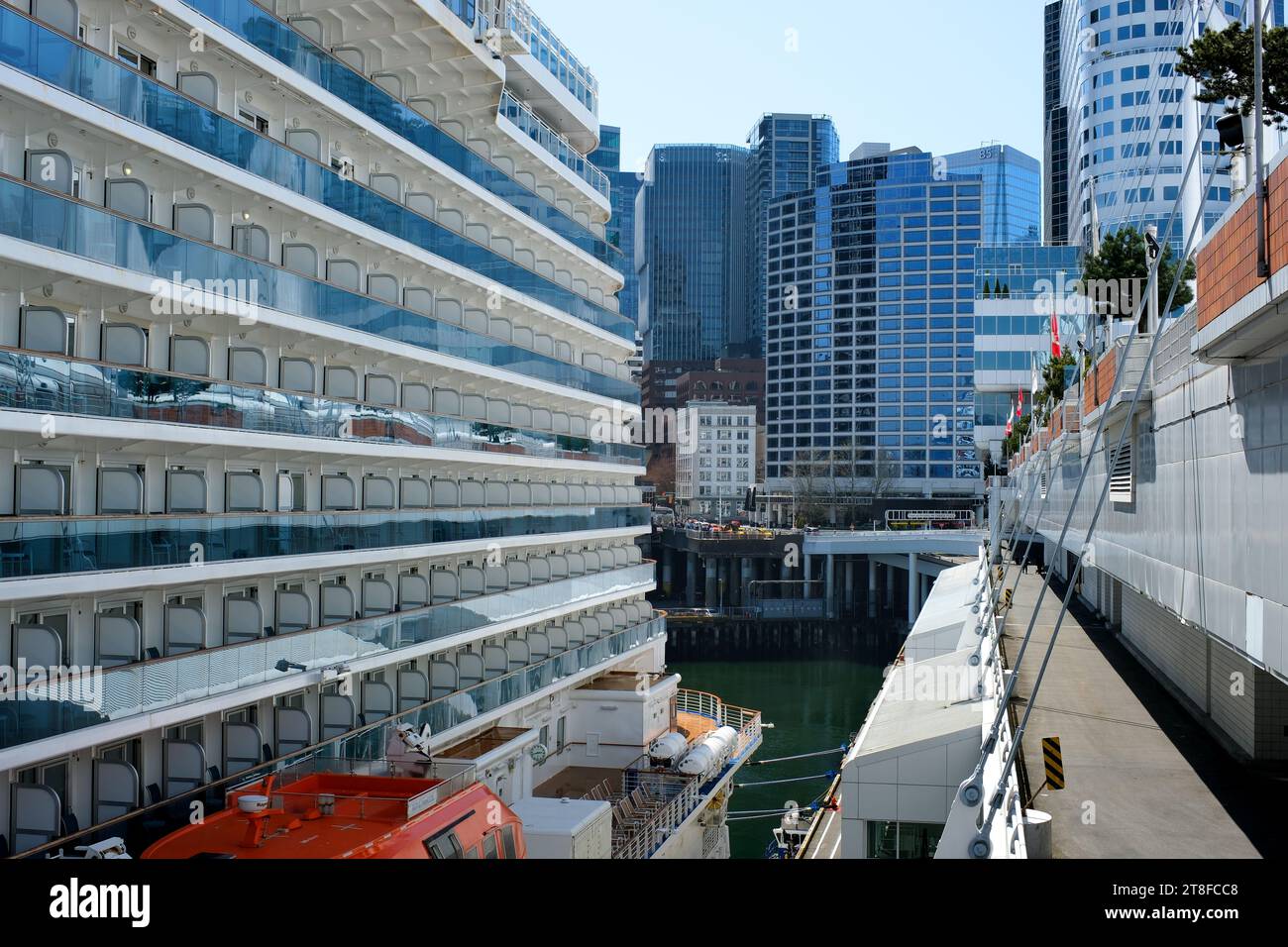 various recognizable places and attractions of Vancouver in Canada city ...