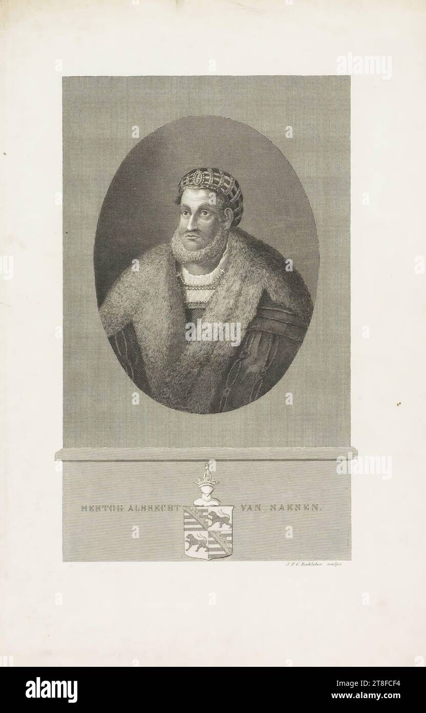 DUKE ALBERT OF SAKSEN. J.F.C. Reckleben sculps Stock Photo - Alamy