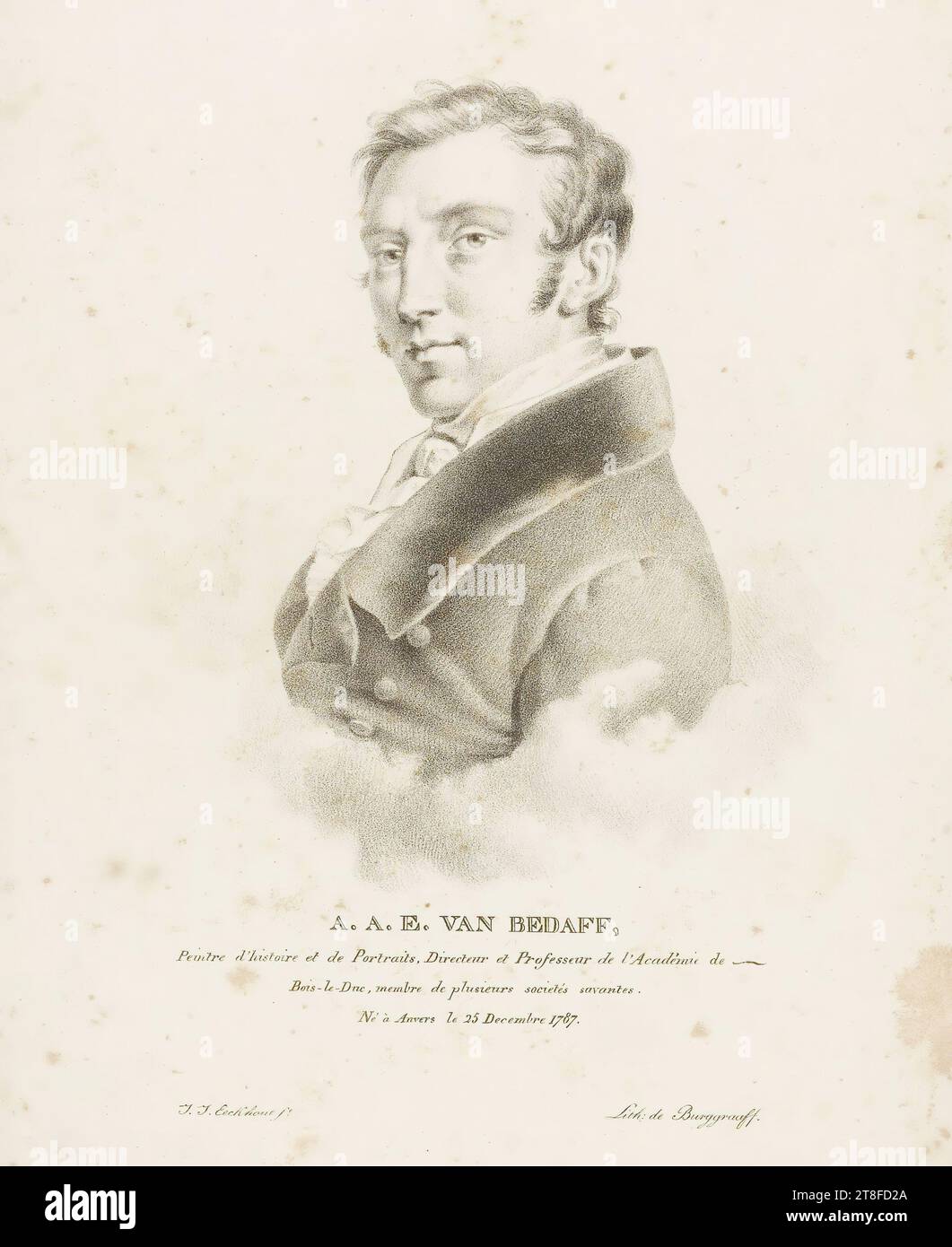 A.A.E. VAN BEDAFF, Painter of History and Portraits, Director and ...