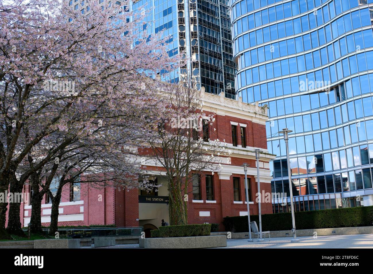 various recognizable places and attractions of Vancouver in Canada city ...