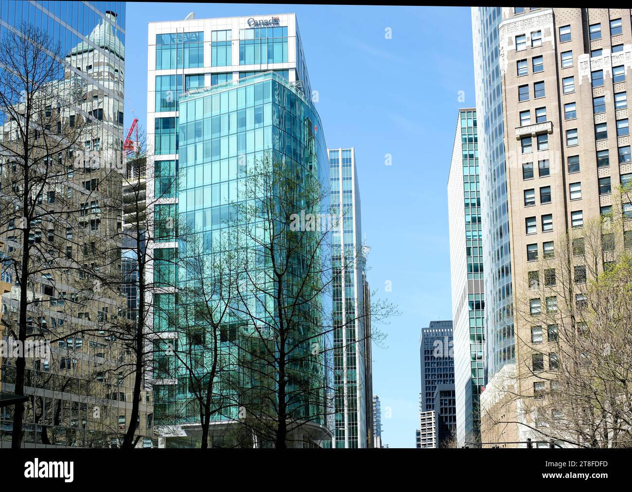 various recognizable places and attractions of Vancouver in Canada city ...