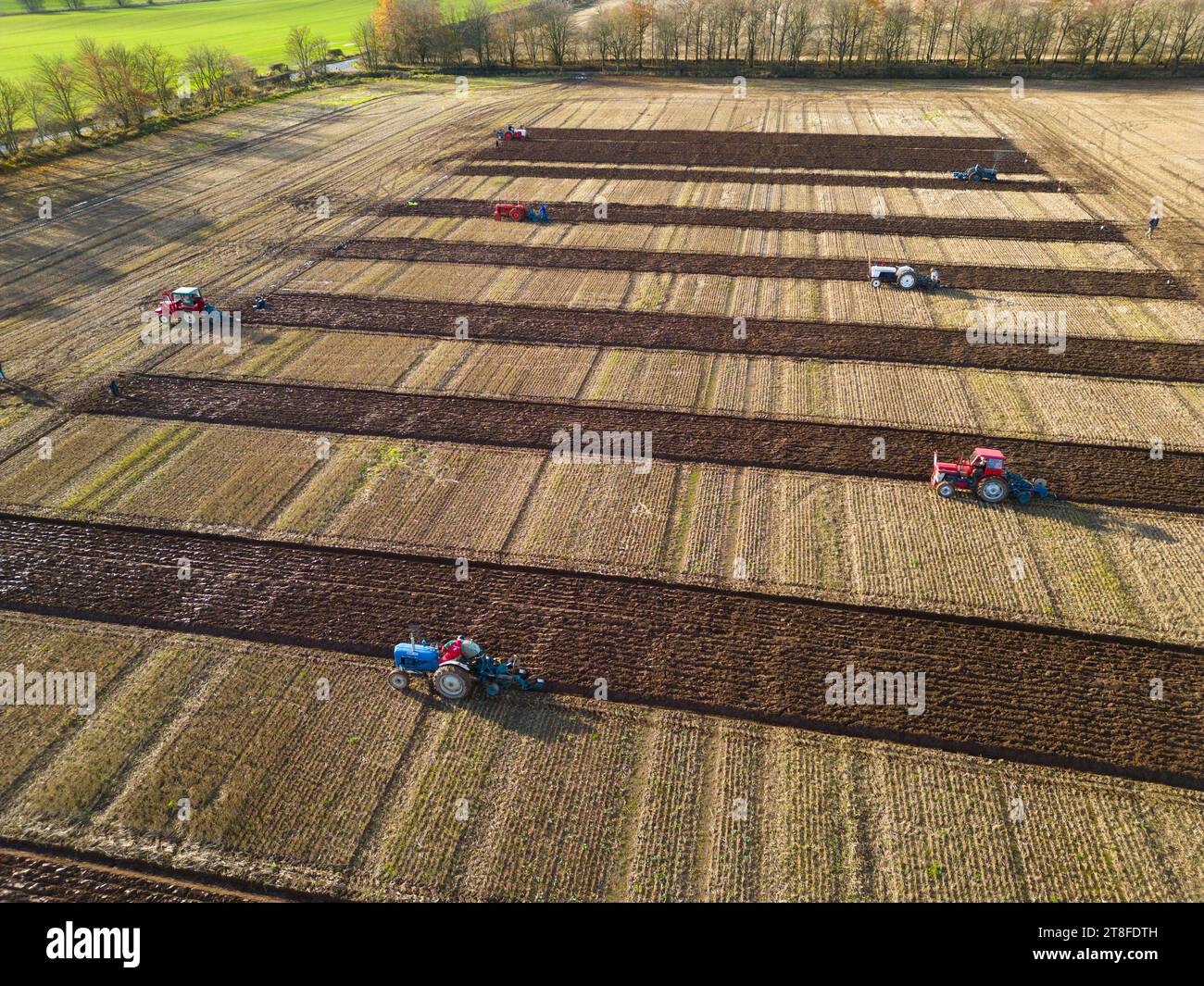 Merse Vintage Ploughing Club match at Duns, Scottish Borders, Scotland ...