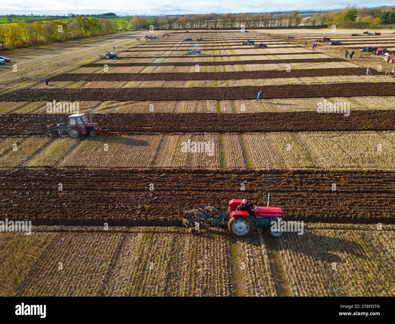 Merse Vintage Ploughing Club match at Duns, Scottish Borders, Scotland ...