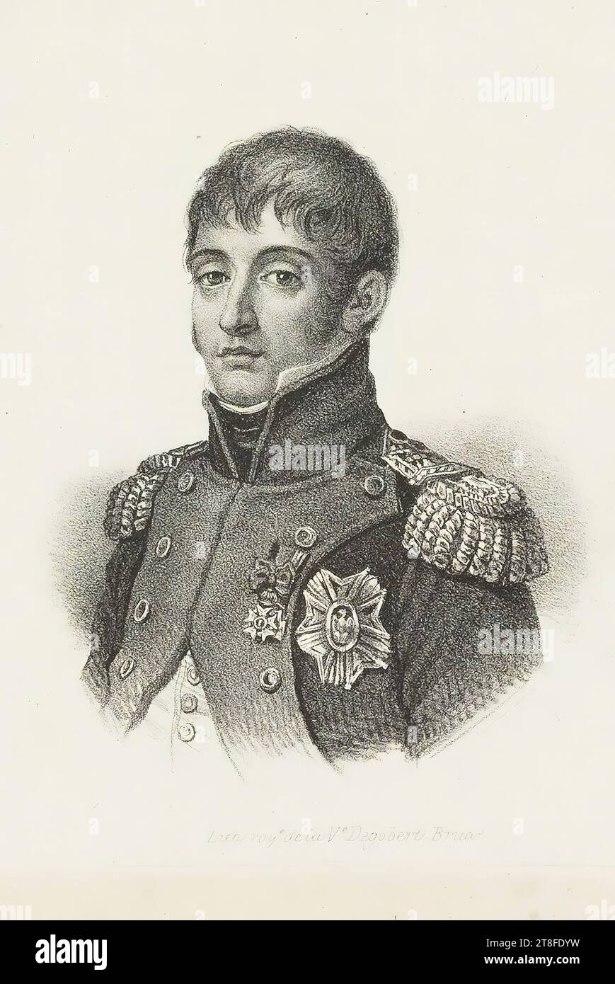 Lith roye de la Ve Degobert Bruxs. LOUIS BONAPARTE Stock Photo - Alamy