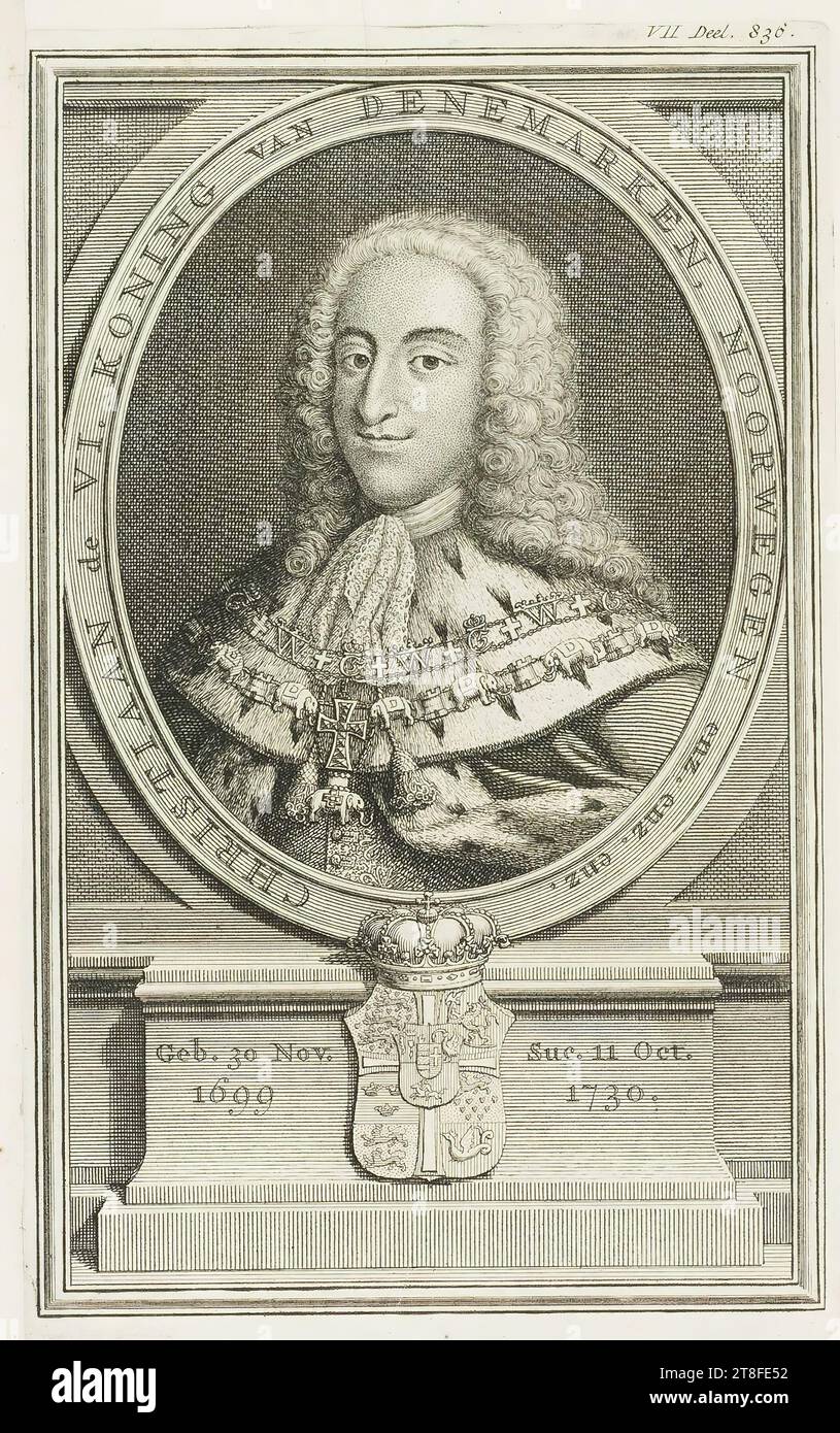 CHRISTIAN the VI. KING OF DENMARK, NORWAY etc. etc. etc. Geb.30 Nov ...