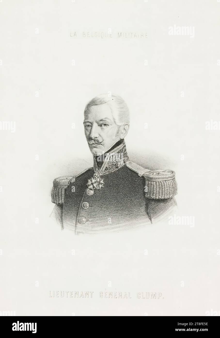 Possible Book Illustration Military Belgium Lieutenant General Clump