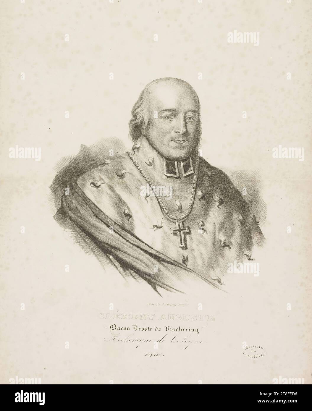 L. Cou?aure. Lit. of Daveluy, Bruges. CLÉMENT AUGUSTE, Baron Droste de ...