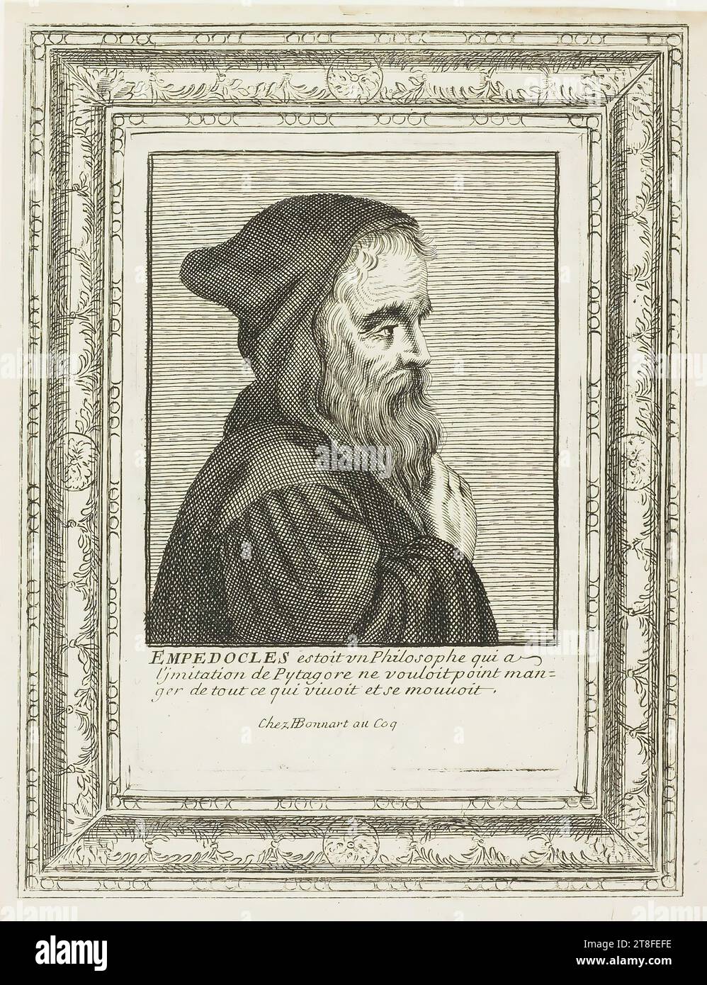 composition of two different prints viz. portrait with inscription and ...