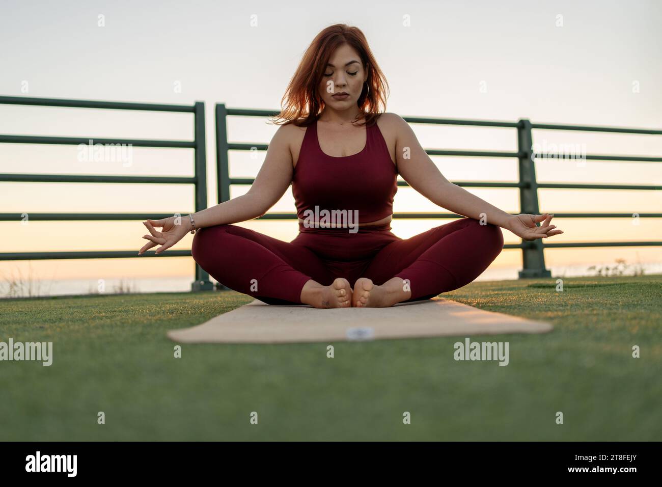 A determined woman, embracing her personal journey towards fitness ...