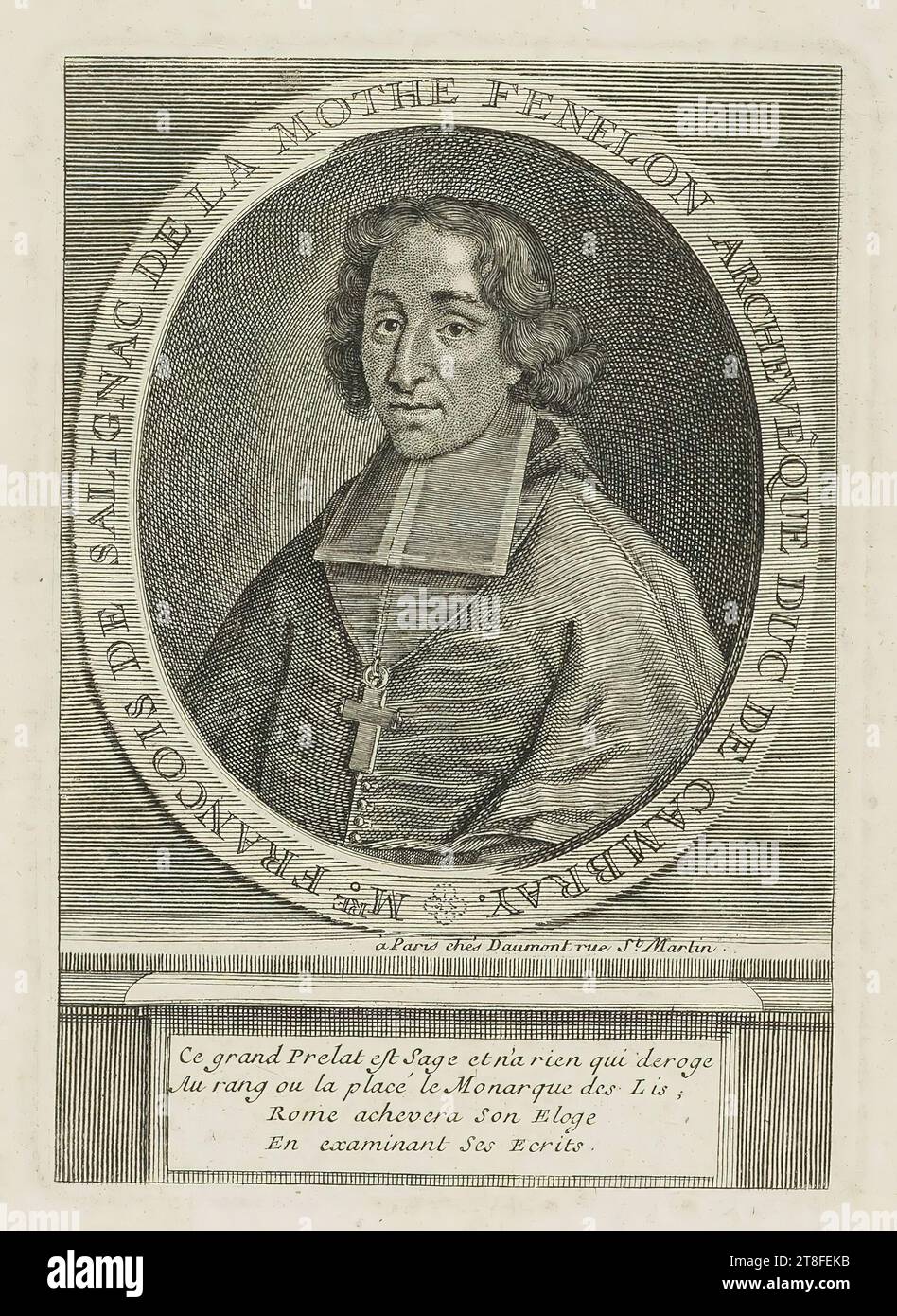 Francois de salignac de la mothe fenelon archbishop duke hi-res stock ...