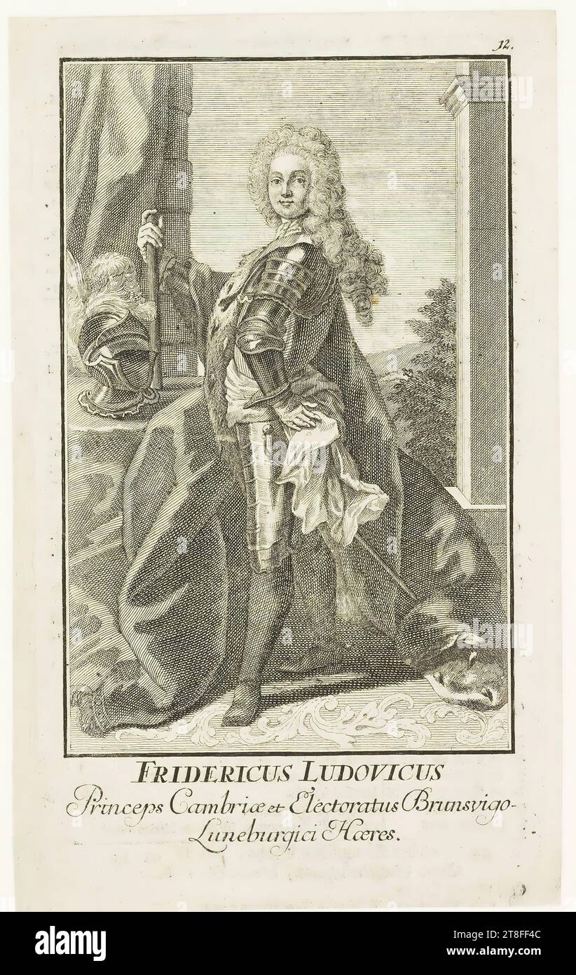 Printed German text on reverse. 12. FREDERICK LOUIS, Prince of ...