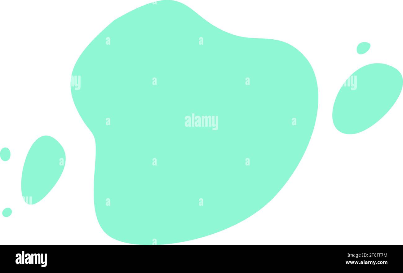 vector hand-drawn neon background for text. Mint spot on white ...