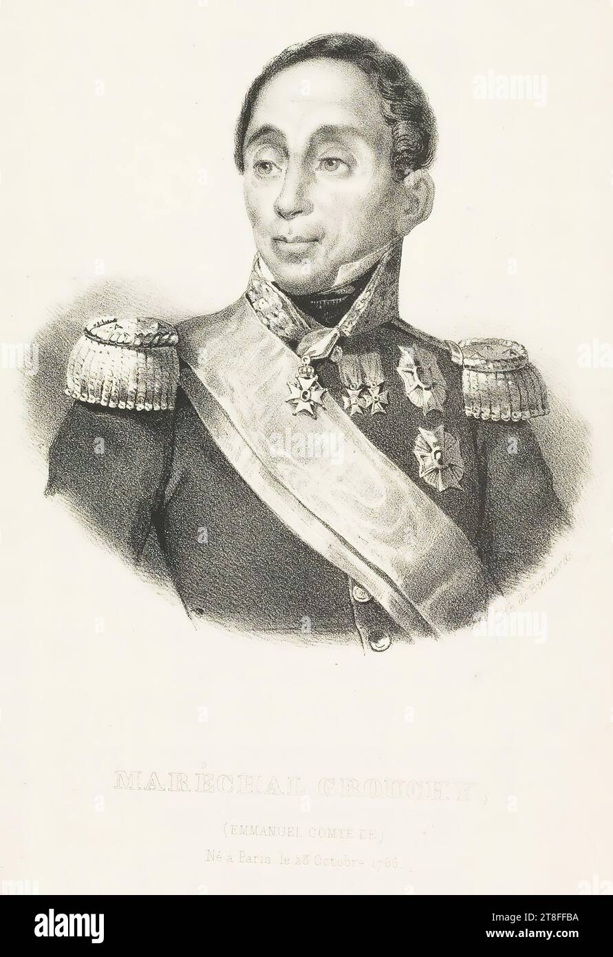 MARSHAL GROUCHY, (EMMANUEL COMTE DE), Born in Paris, October 23, 1766 ...